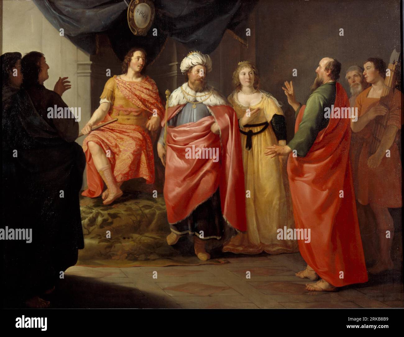 Paul before Festus, King Agrippa and Queen Bernice 1635 by Hendrick ...