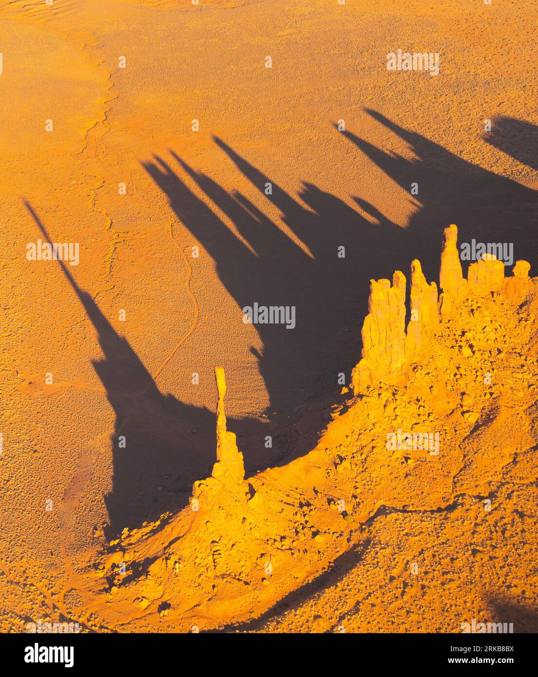 Totem Pole and Yeibichai Rocks, Monument Valley Tribal Park, Arizona ...