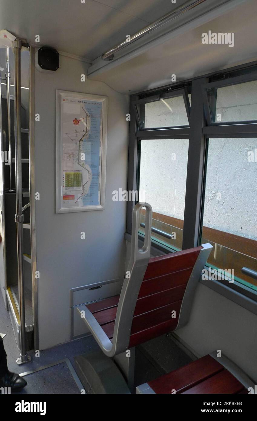 Inside a tram hi-res stock photography and images - Alamy