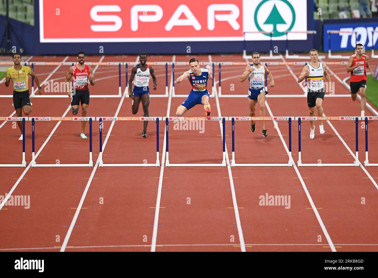 Karsten Warholm (Gold, Norway), Wilfried Happio (Silver, France ...