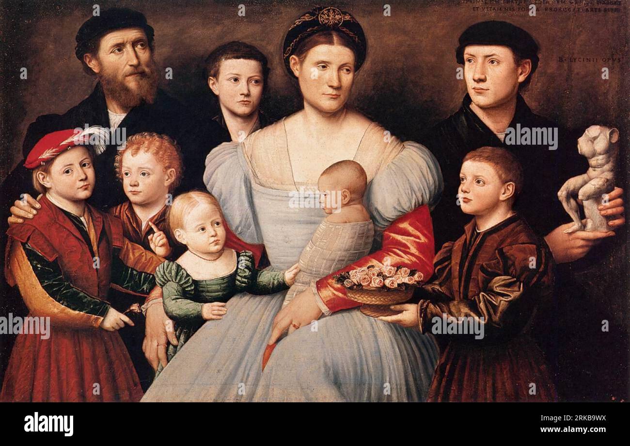 Portrait of Arrigo Licinio and His Family first half of 16th century by ...