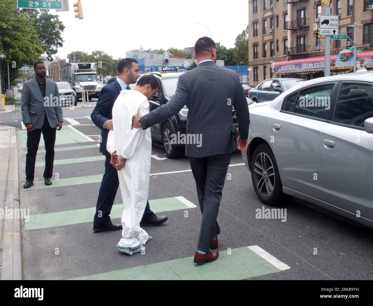New York, New York, USA. 24th Aug, 2023. Brooklyn New York Perp Walk ...