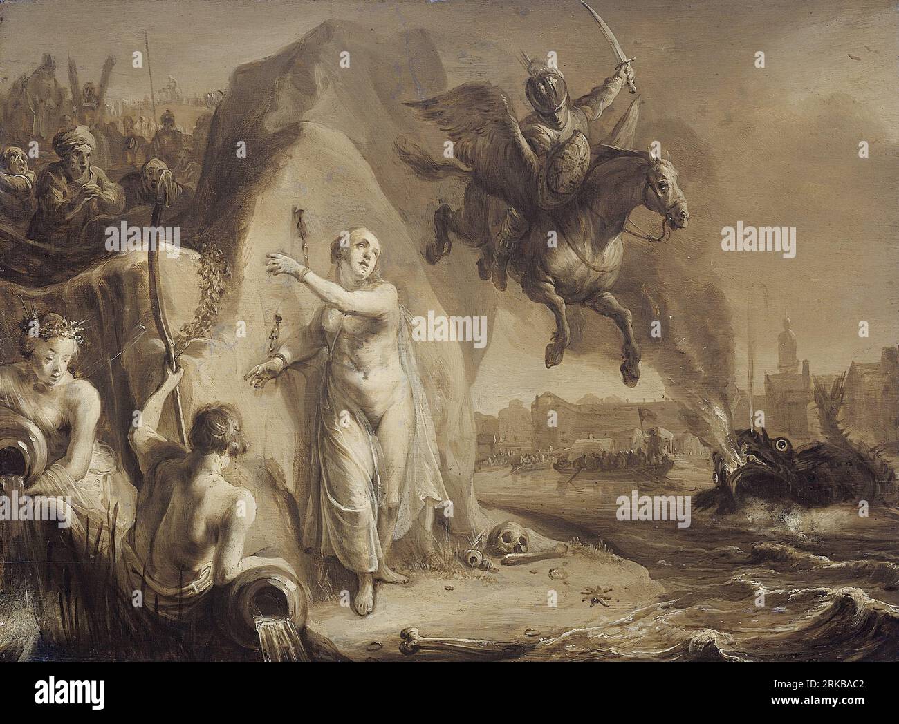 Perseus and Andromeda. Allegory of the liberation of the Netherlands by ...