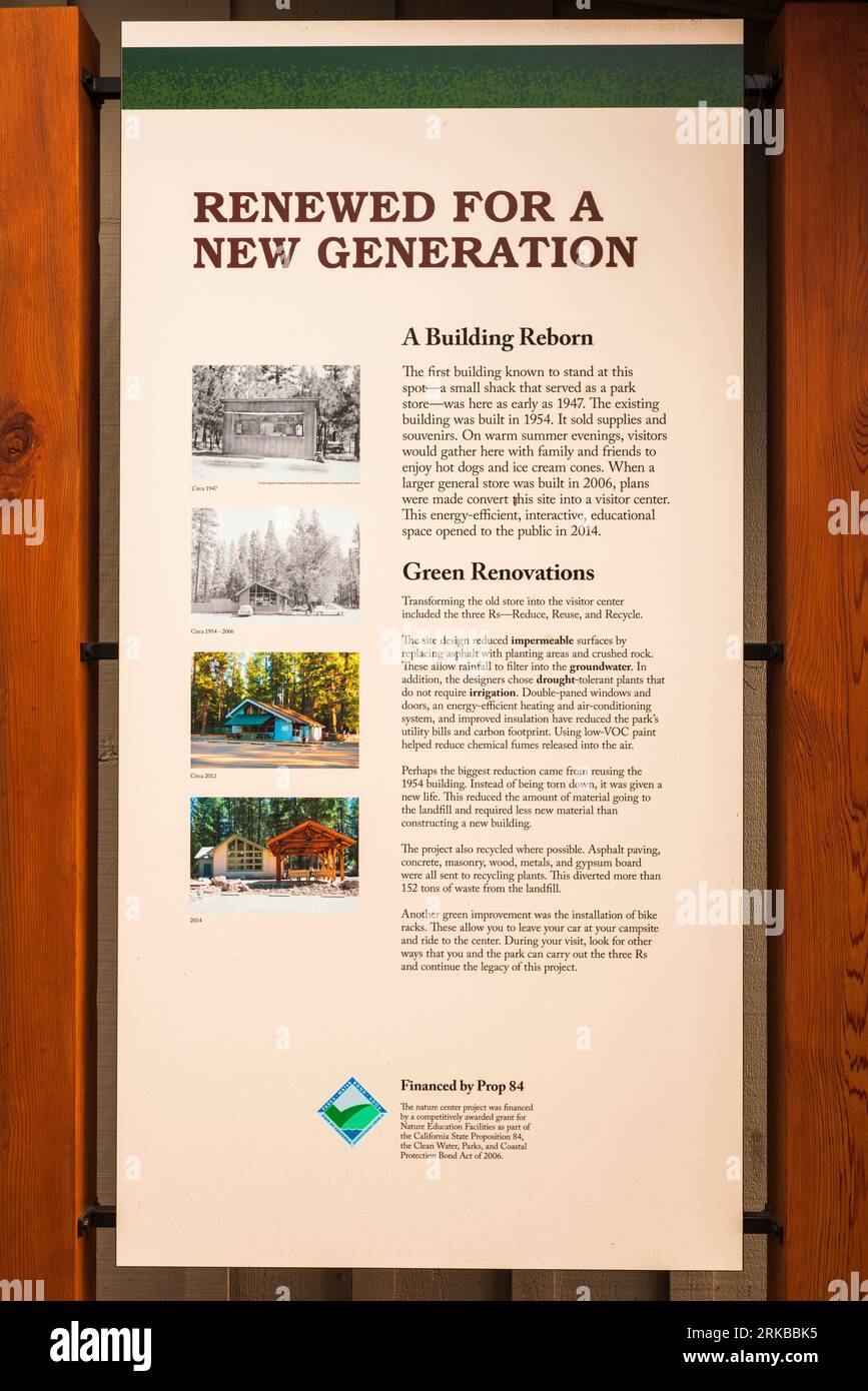 Mcarthur burney falls interpretive sign hi-res stock photography and ...