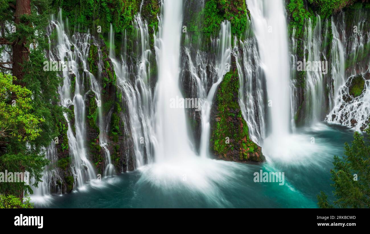 Burney Falls, McArthur-Burney Falls Memorial State Park, California USA ...
