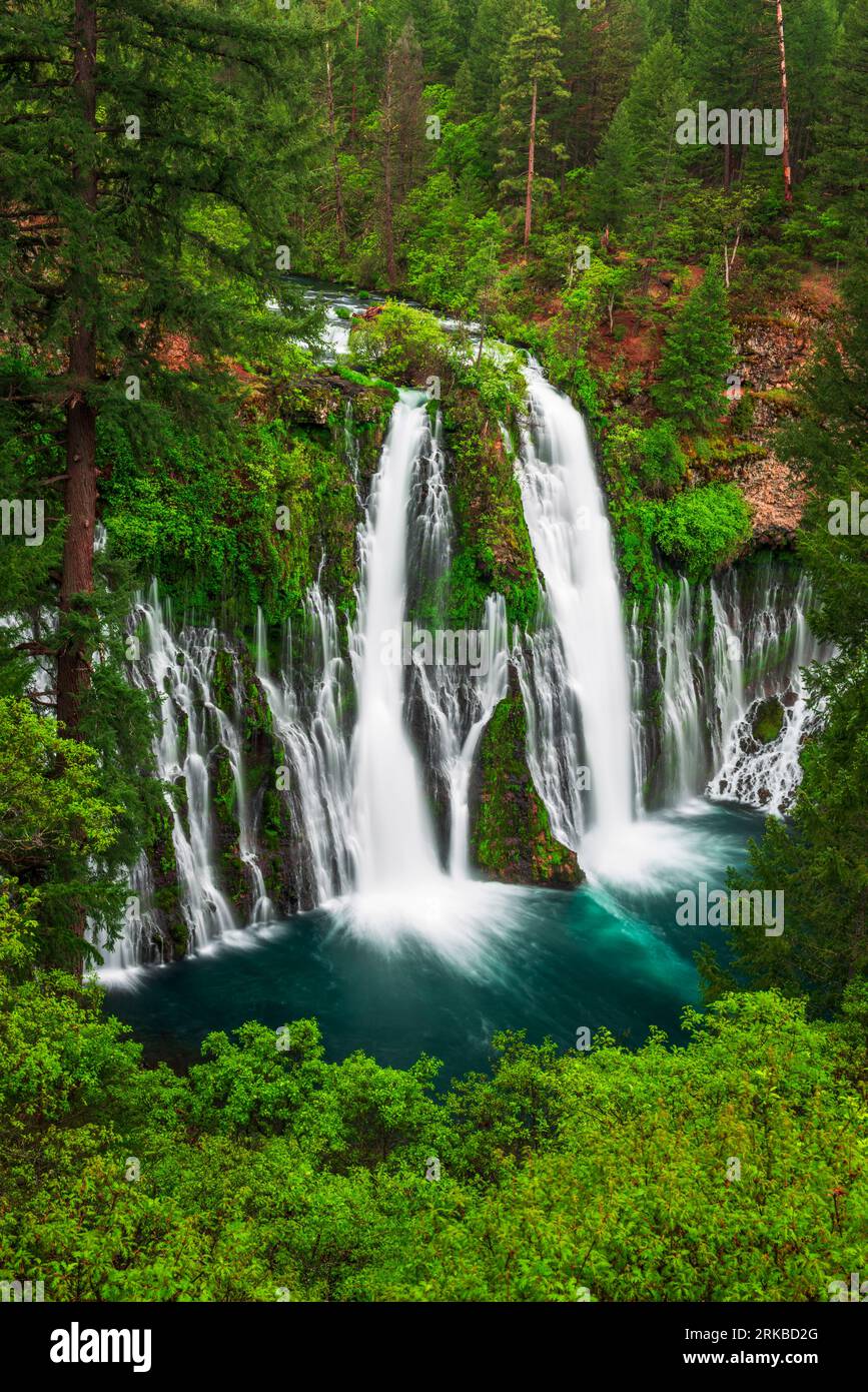 Burney Falls, McArthur-Burney Falls Memorial State Park, California USA ...