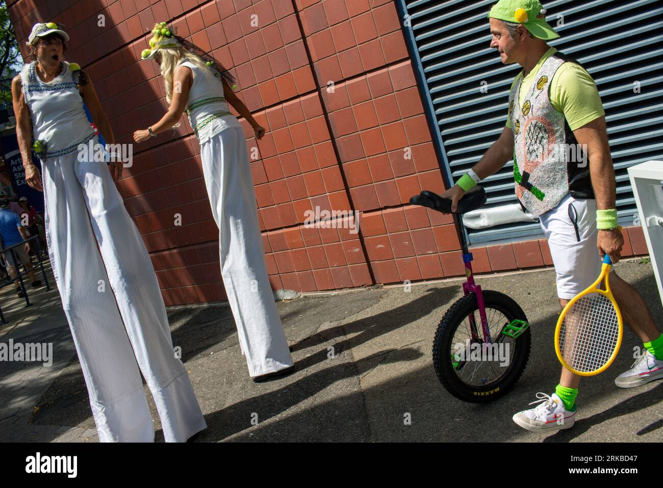 New York, NY, USA. 22nd Aug, 2023. Entertainers at the USTA National ...