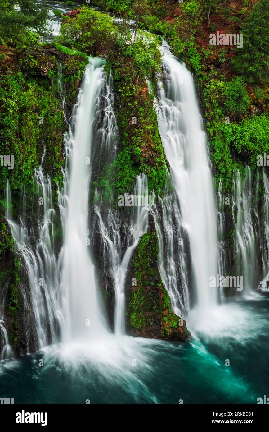 Burney Falls, McArthur-Burney Falls Memorial State Park, California USA ...