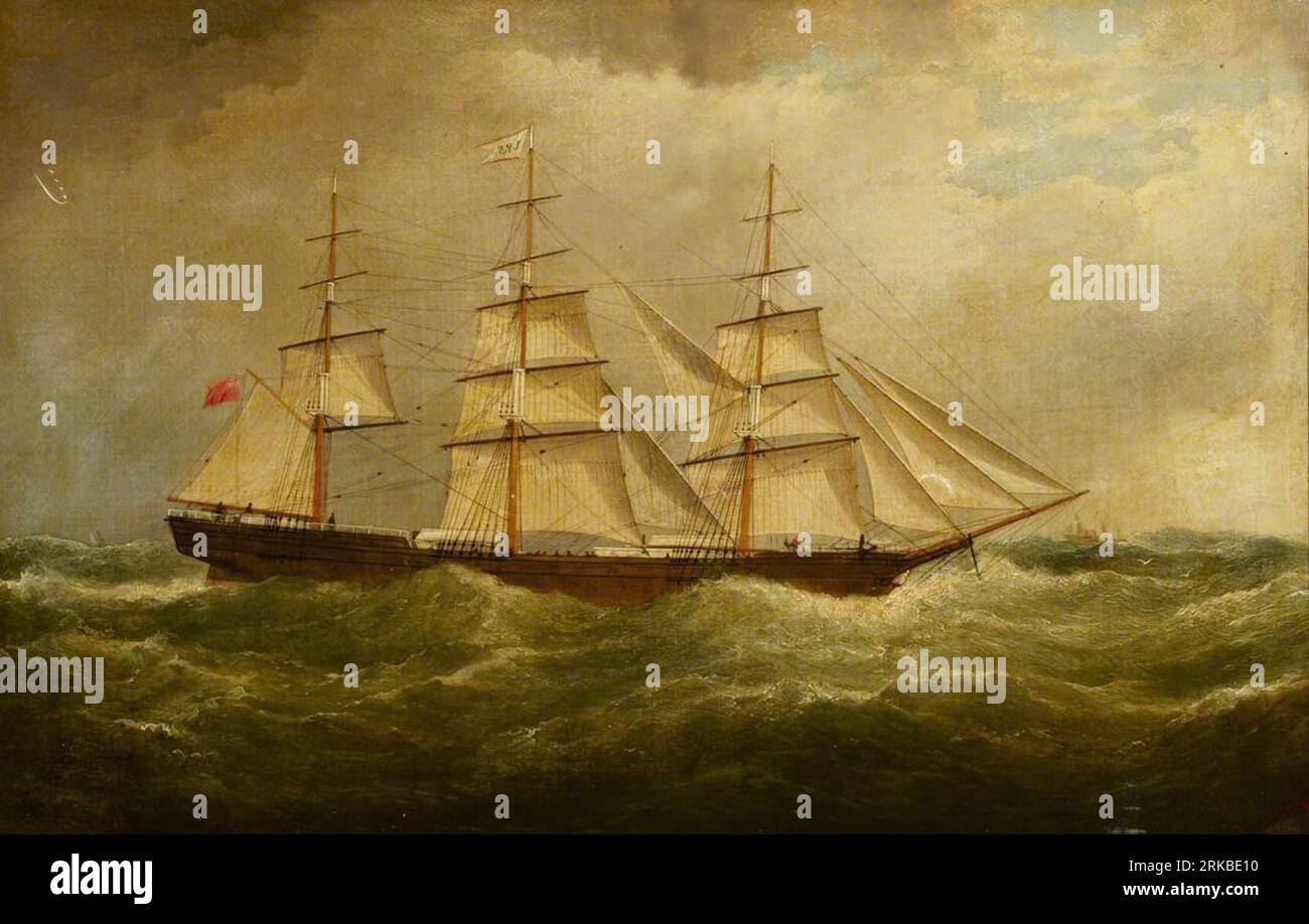 The ship Tangier by Samuel Walters Stock Photo - Alamy