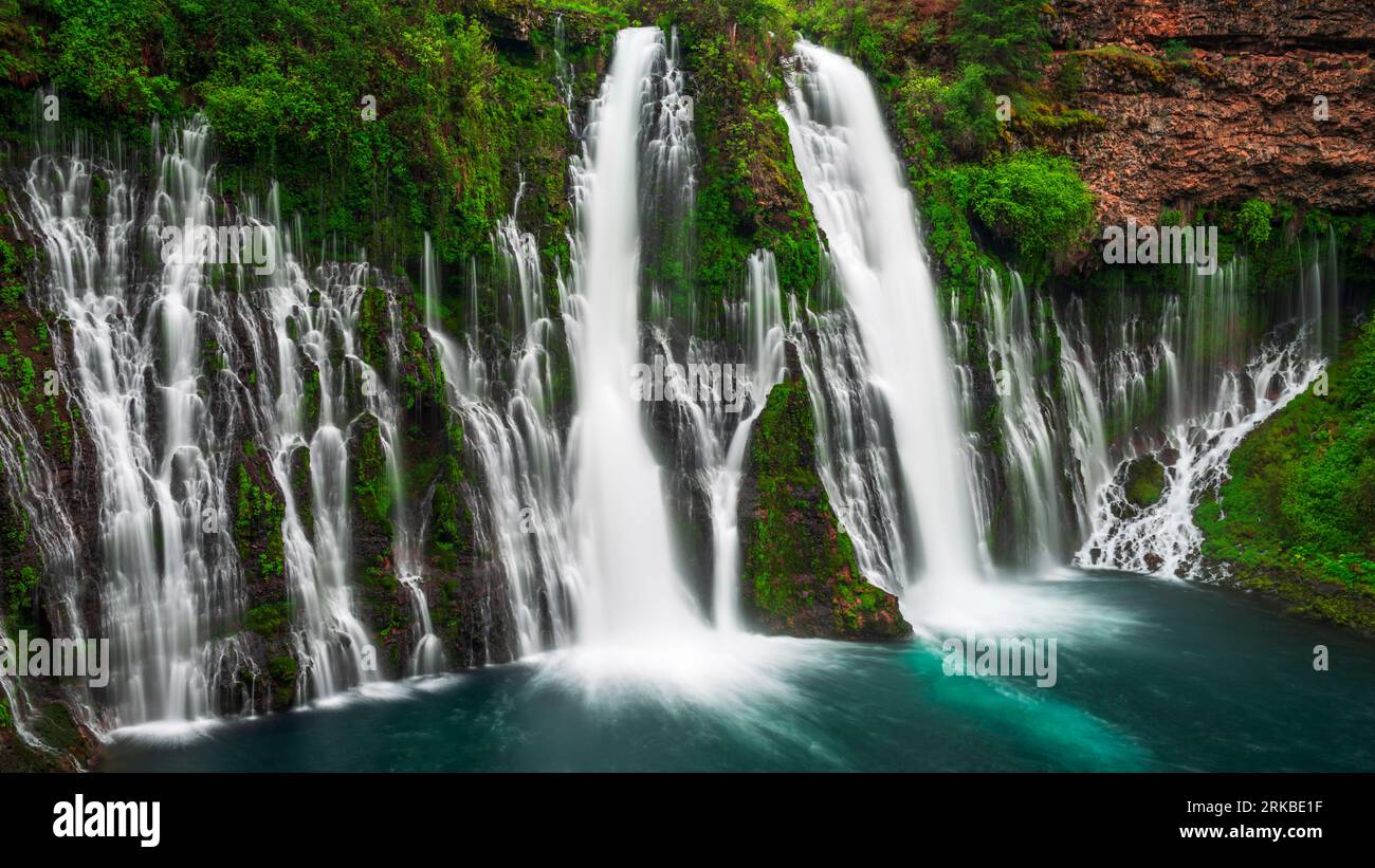 Burney Falls, McArthur-Burney Falls Memorial State Park, California USA ...