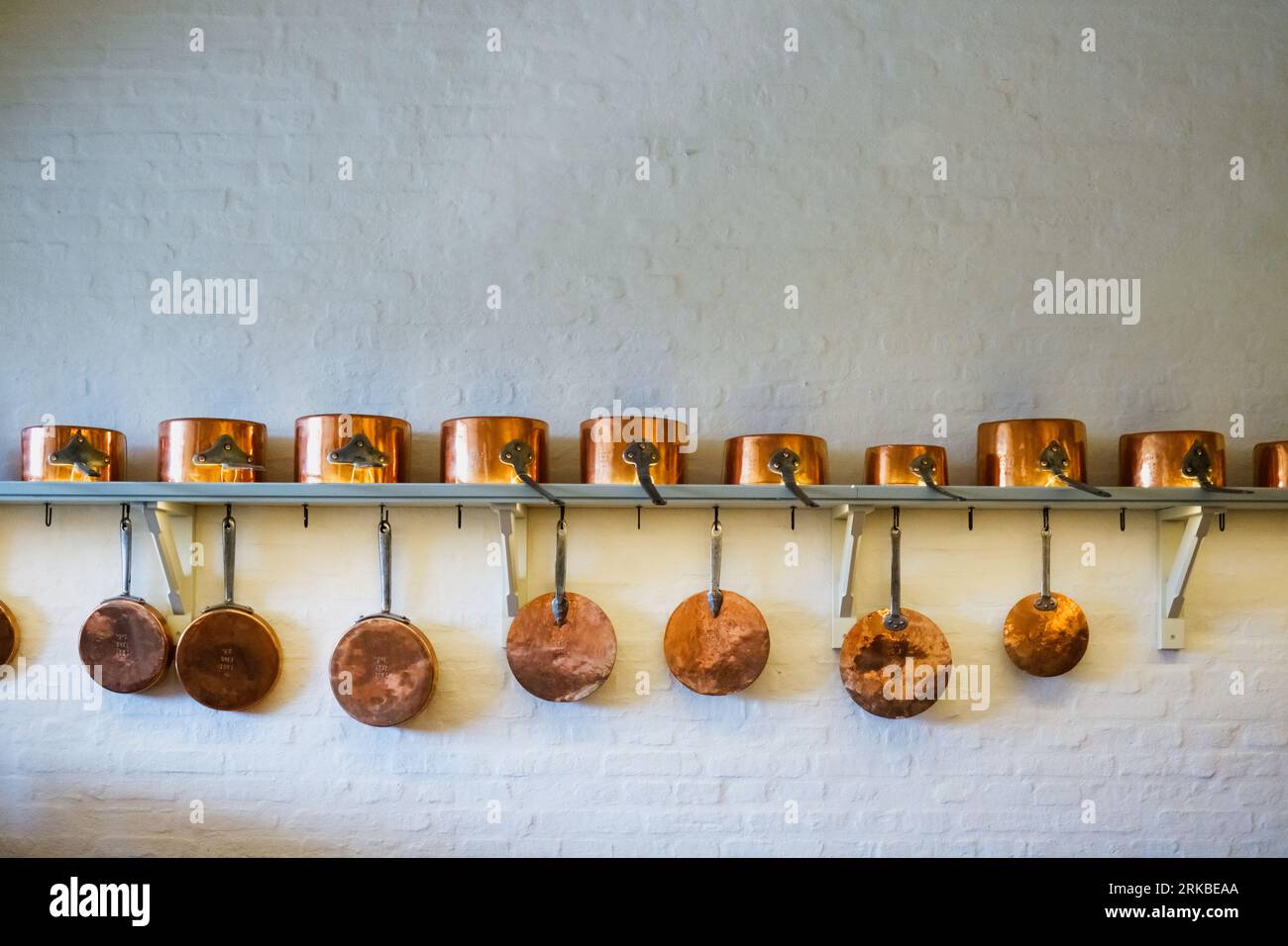 Vintage culinary artifacts and antique cookware are showcased in a ...