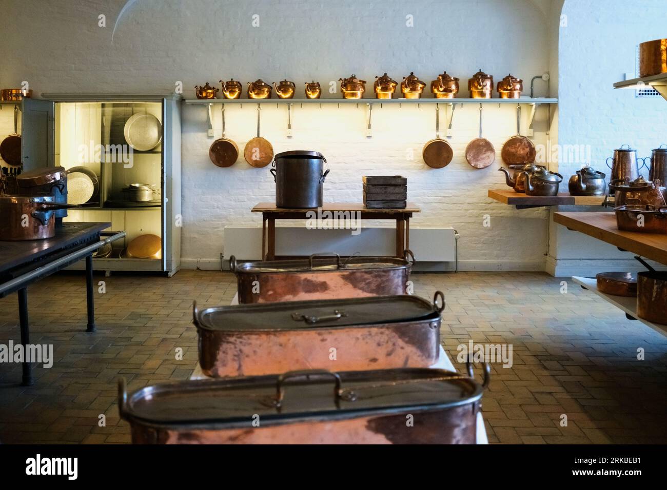 Vintage culinary artifacts and antique cookware are showcased in a ...