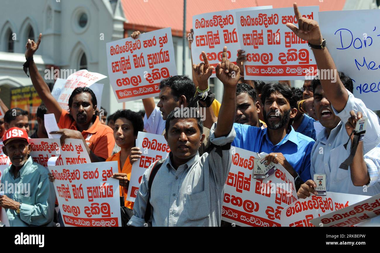Sri lankan journalists hi-res stock photography and images - Alamy