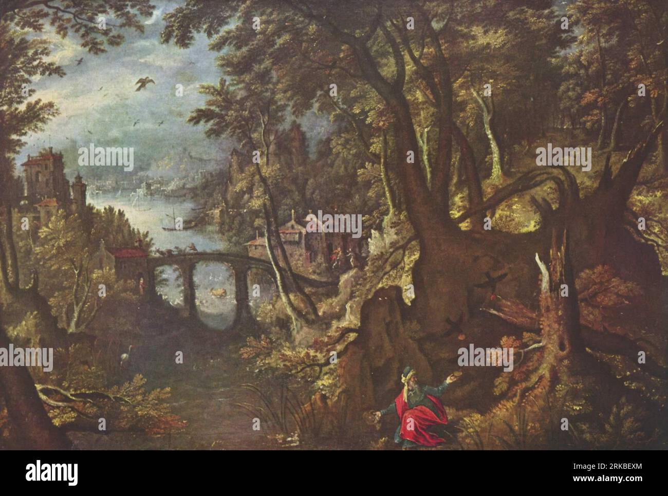 Elijah Feeding the Ravens late 16th century by Gillis van Coninxloo ...