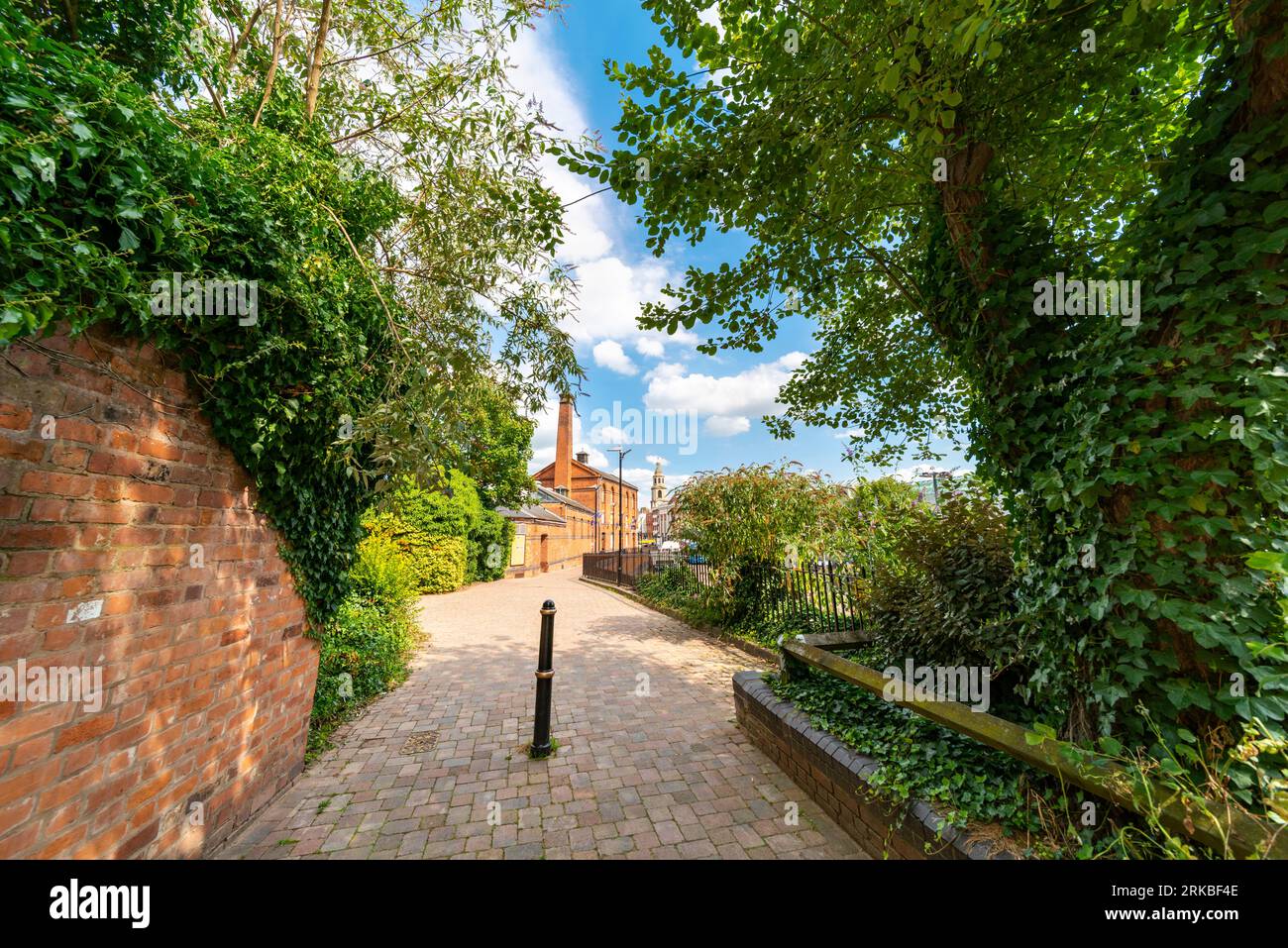 A pretty,narrow pedestrian walkway,next to the main bus station and ...