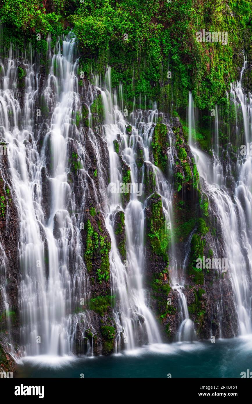 Burney Falls, McArthur-Burney Falls Memorial State Park, California USA ...