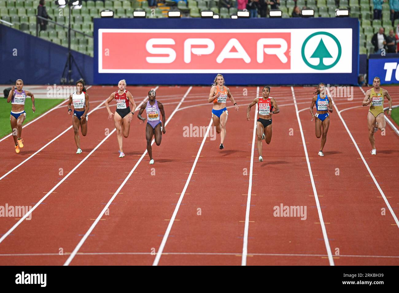 Mujinga Kambundji (Gold), Dina Asher-Smith (Silver), Ida Karstoft ...