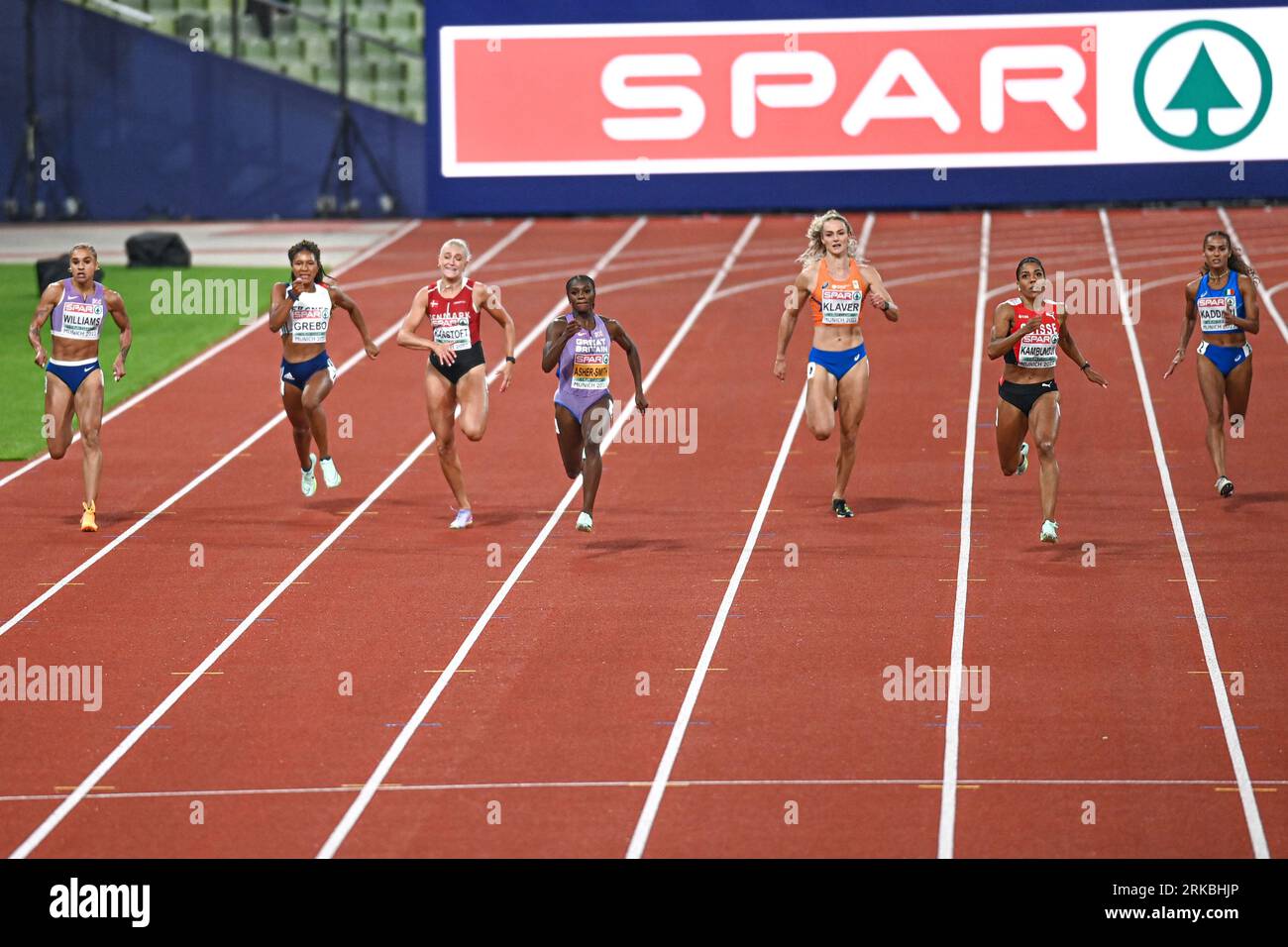 Mujinga Kambundji (Gold), Dina Asher-Smith (Silver), Ida Karstoft ...