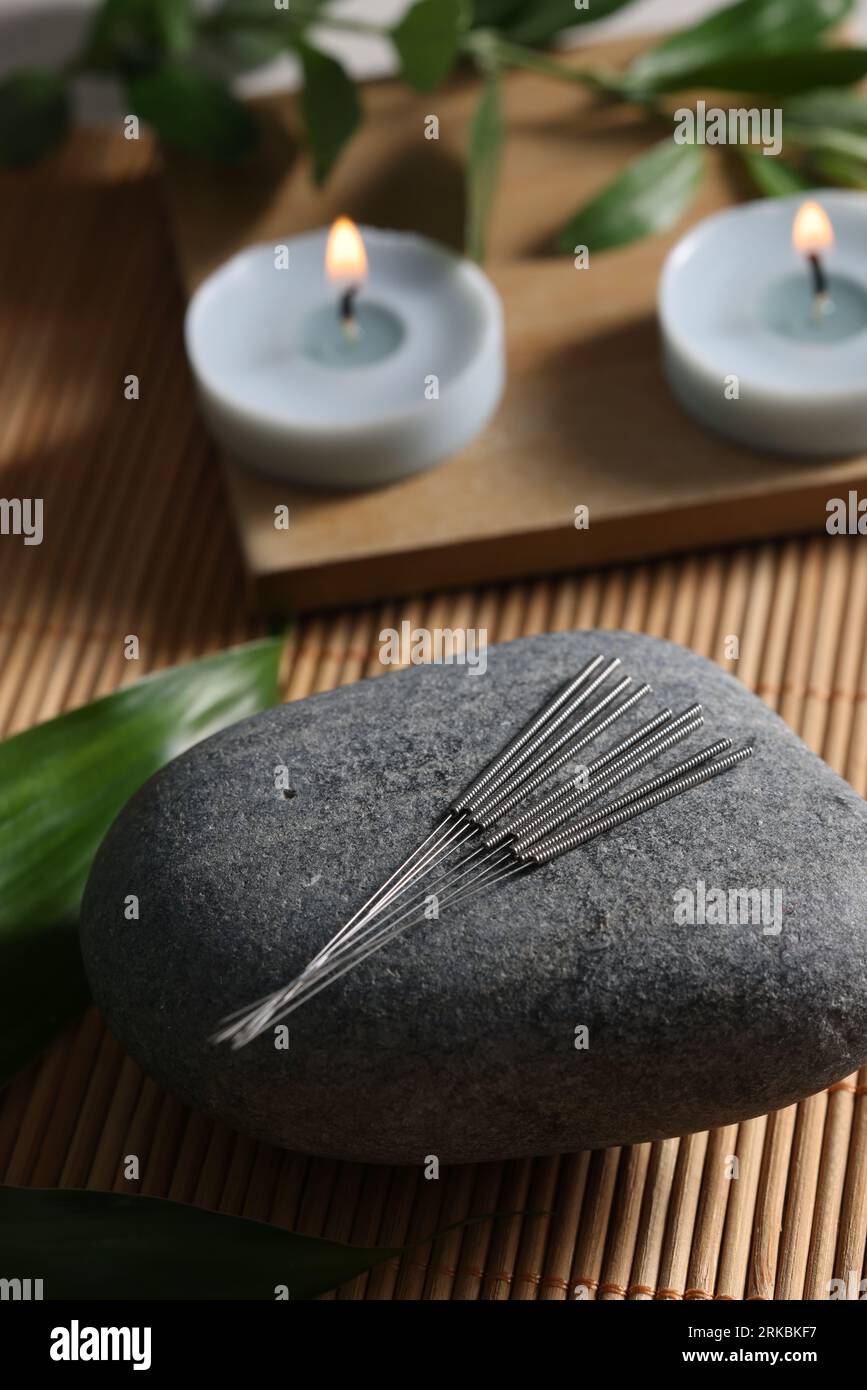 Acupuncture needle stone hi-res stock photography and images - Alamy