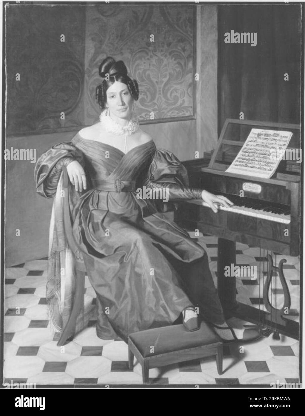 Bildnis der Isabella Colbran (zugeschrieben) between circa 1830 and circa 1835 by Johann Baptist ...