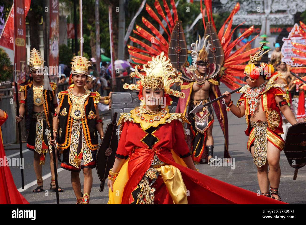 Indonesian with a traditional costume from north sumatera at BEN ...