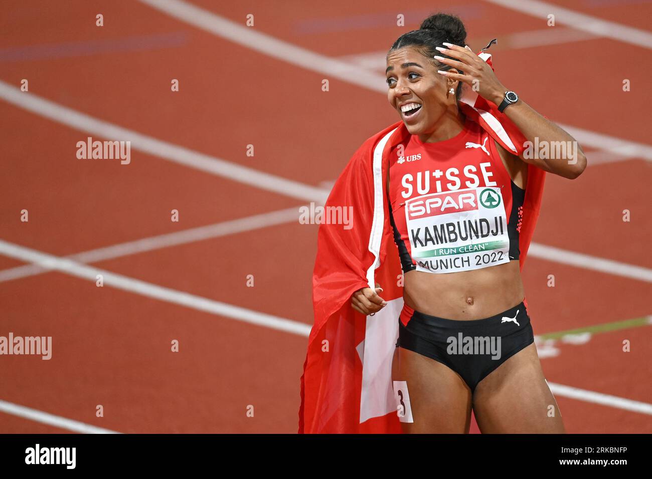 Mujinga Kambundji (Switzerland). Gold Medal, 200m. European ...