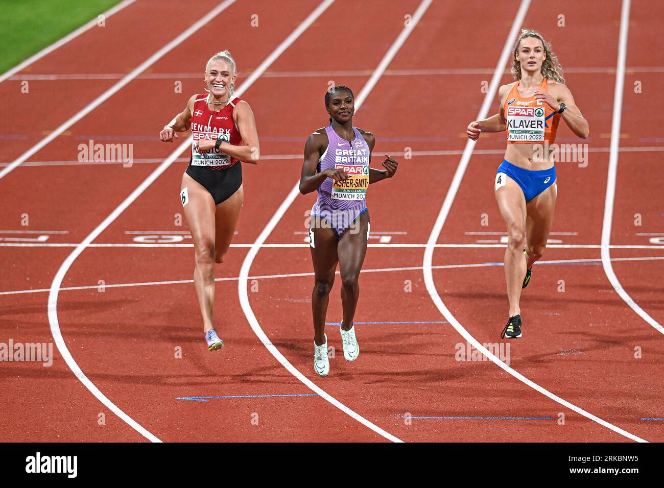 Dina Asher-Smith (Great Britain, Silver Medal), Ida Karstoft (Denmark ...