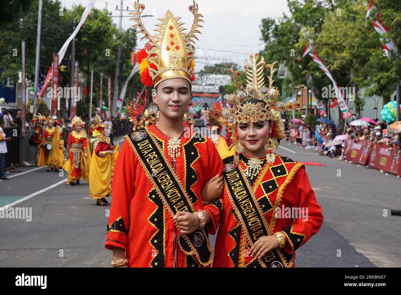 Indonesian with a traditional costume from north sumatera at BEN ...
