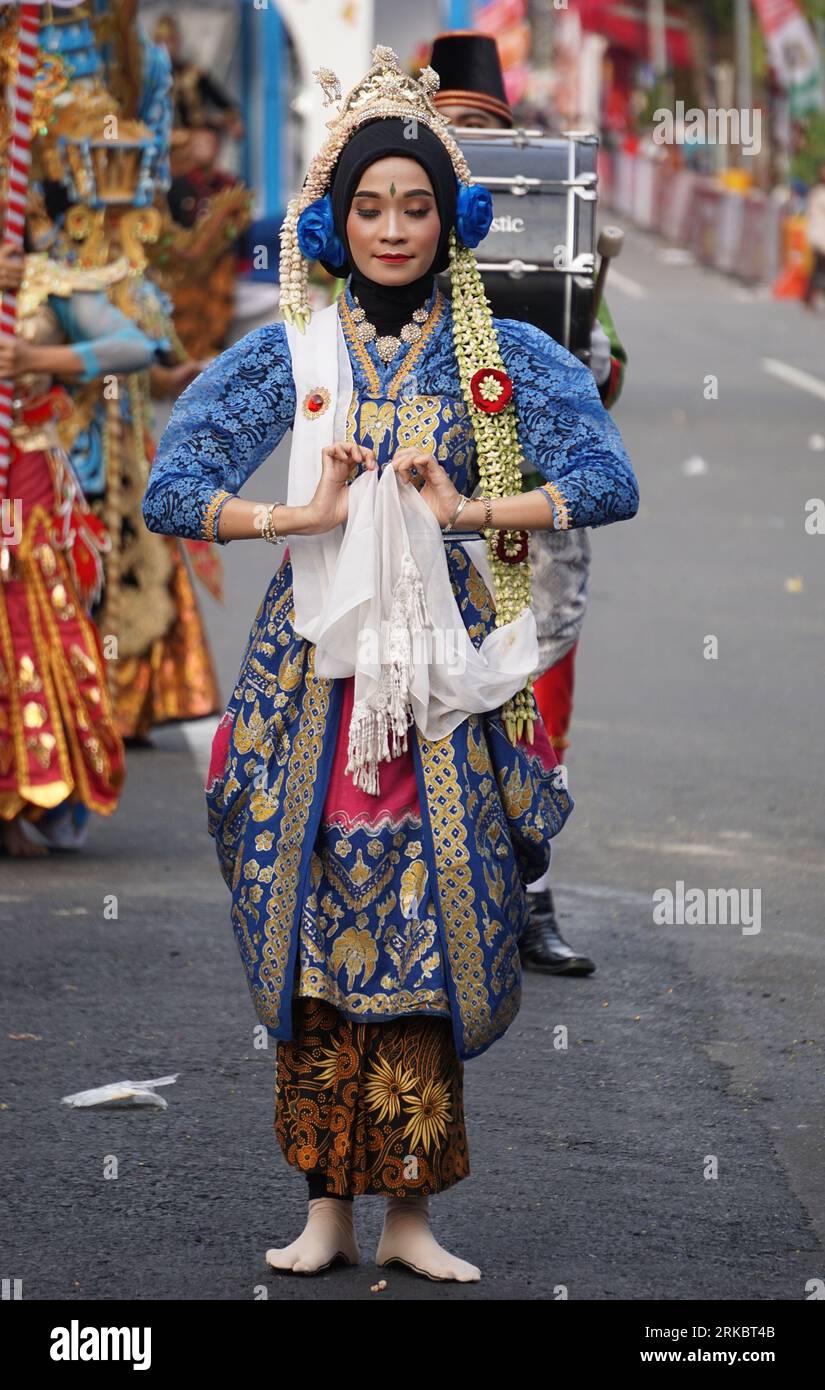 Indonesian with a traditional costume from surakarta at BEN Carnival ...