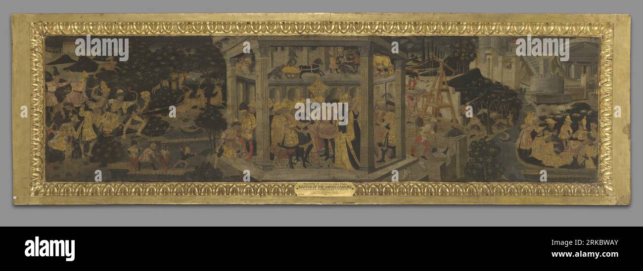 Aeneas at Carthage circa 1450 by Apollonio di Giovanni Stock Photo - Alamy