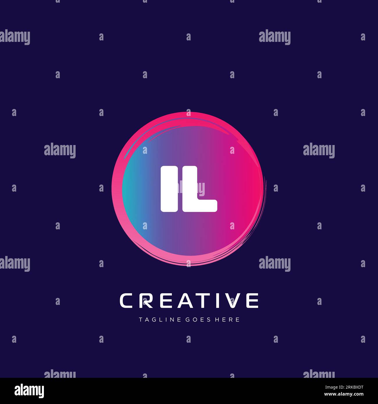 initial logo With Colorful template vector Stock Vector Image & Art - Alamy