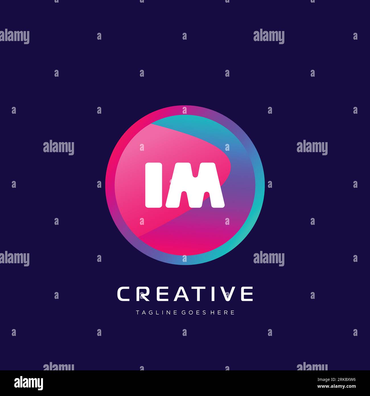 initial logo With Colorful template vector Stock Vector Image & Art - Alamy