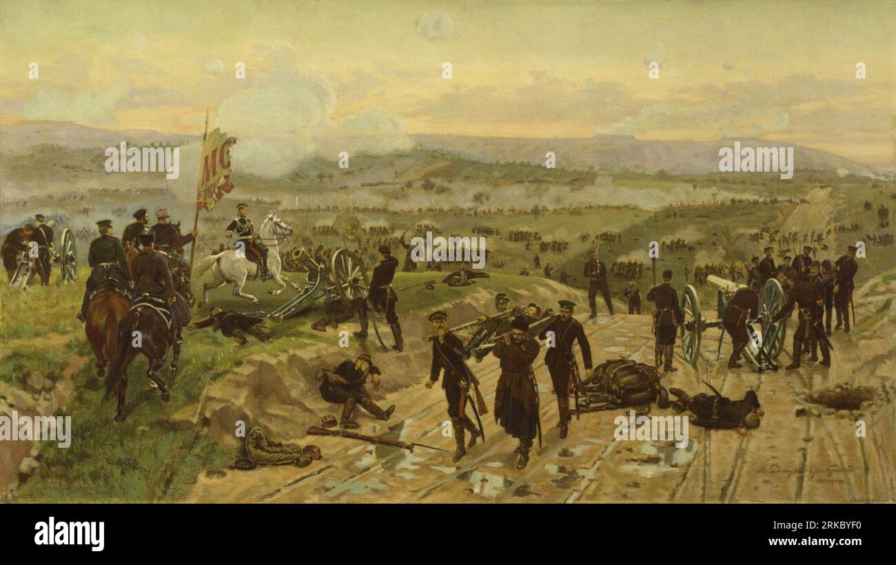 The battle at Plevna August 27, 1877 1883 by Nikolai Dmitriev ...