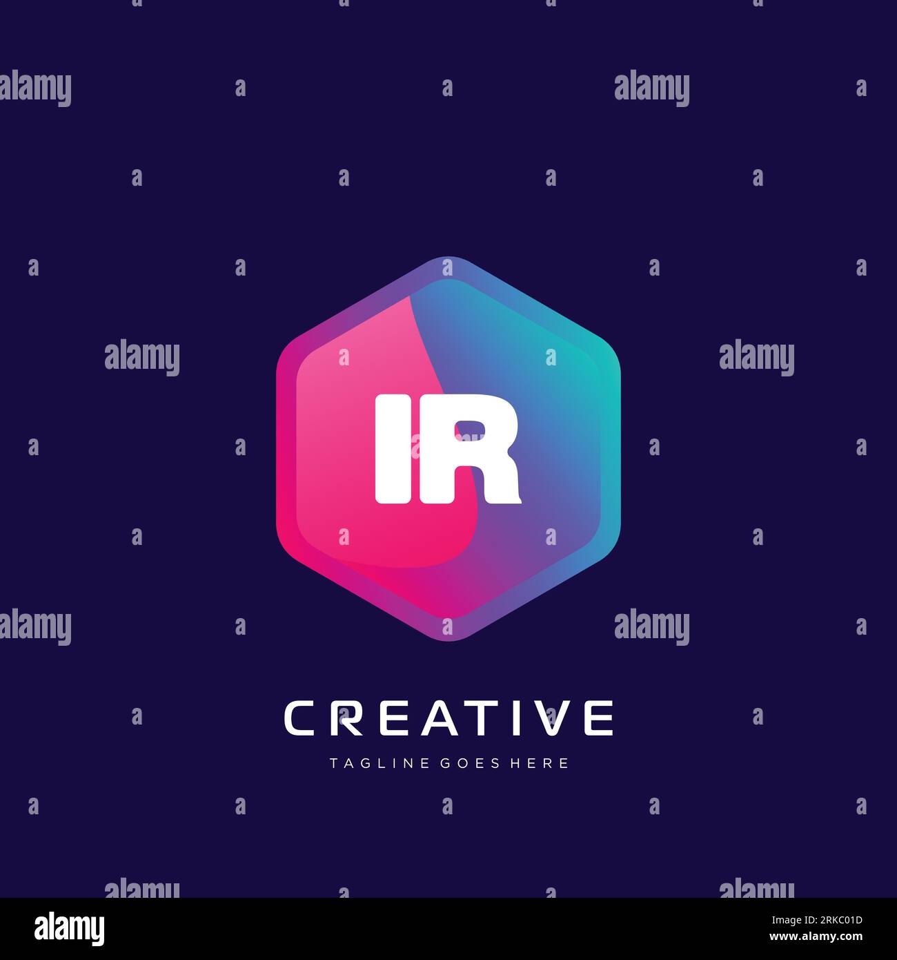 initial logo With Colorful template vector Stock Vector Image & Art - Alamy