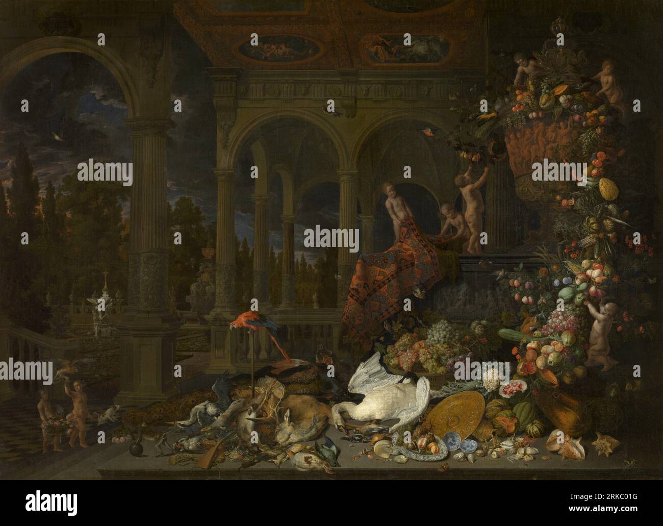 Still Life 1680 by Peeter Gijsels Stock Photo - Alamy