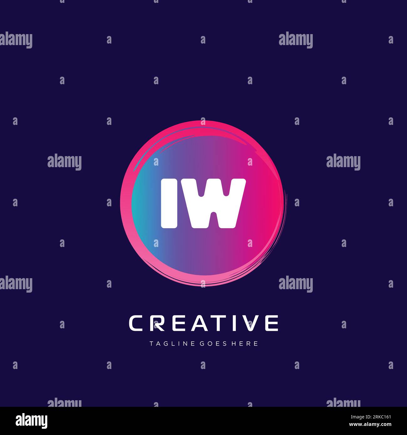initial logo With Colorful template vector Stock Vector Image & Art - Alamy