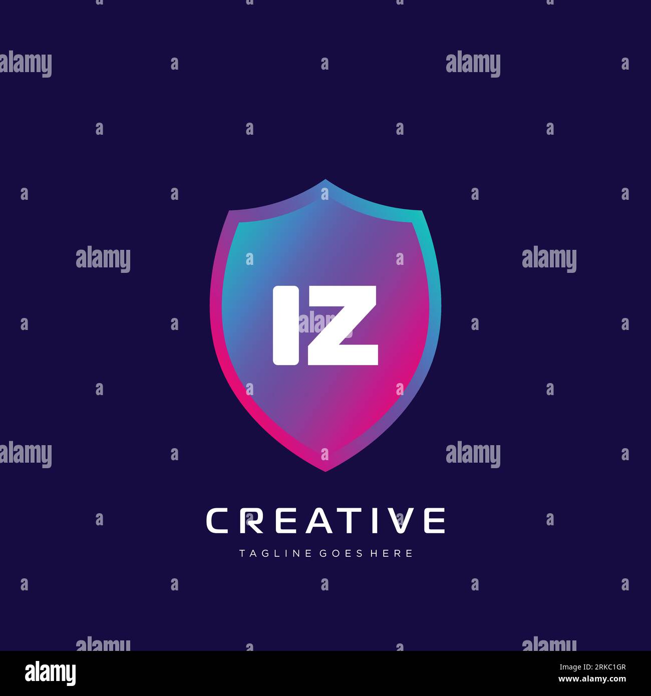 initial logo With Colorful template vector Stock Vector Image & Art - Alamy