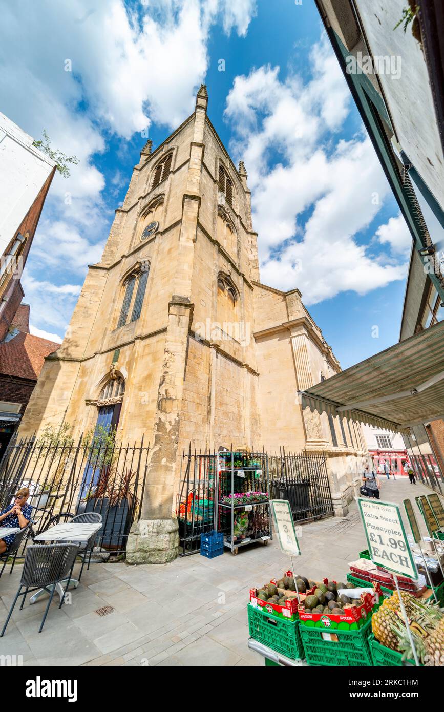 Worcester,Worcestershire,UK-August 17 2023:The eastern end and bell ...