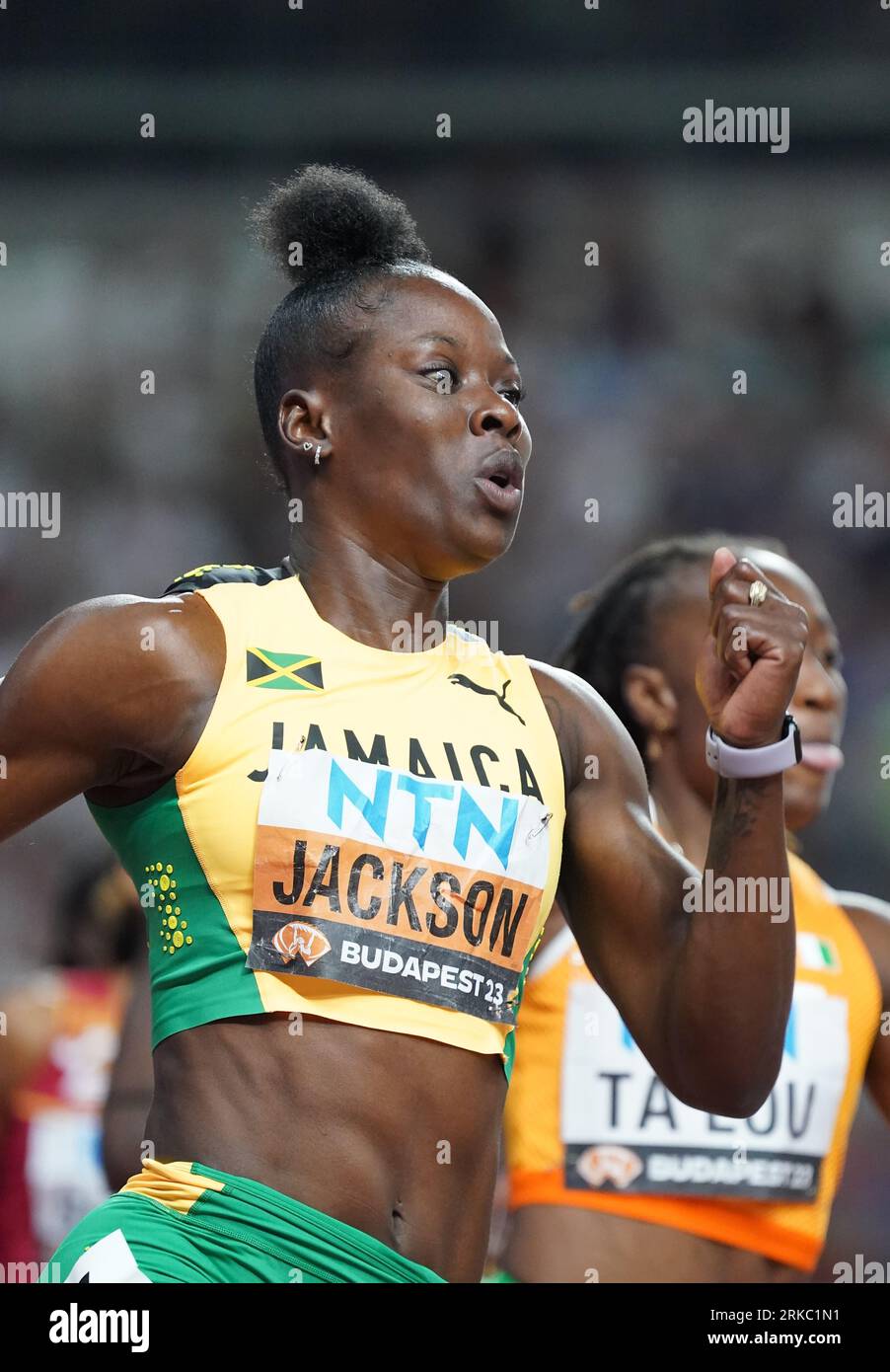 Shericka Jackson (JAM) 200m women semi final during the 19th edition ...