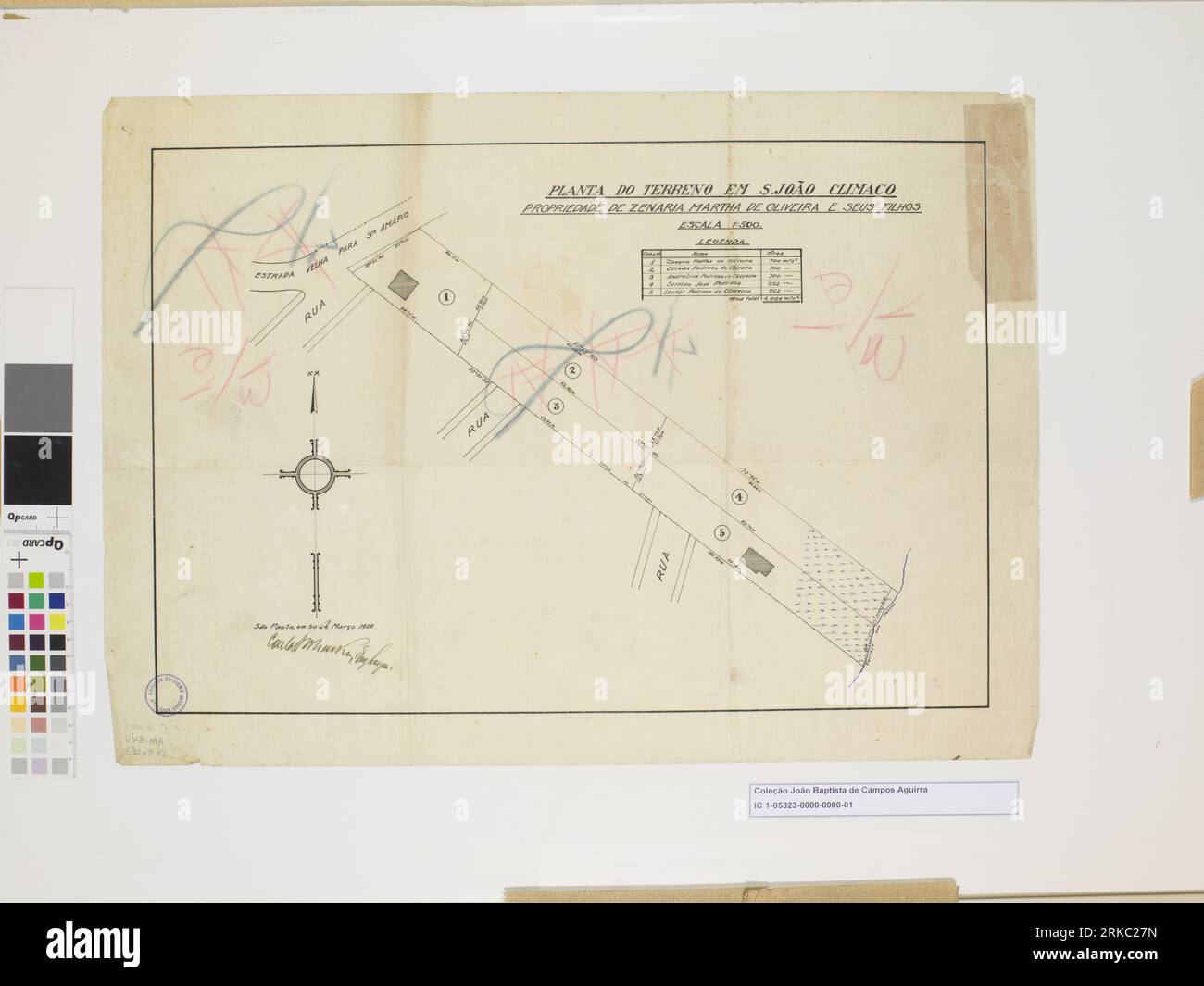 Planta do Terreno em S. João Climaco by Carlos Froaska Stock Photo - Alamy