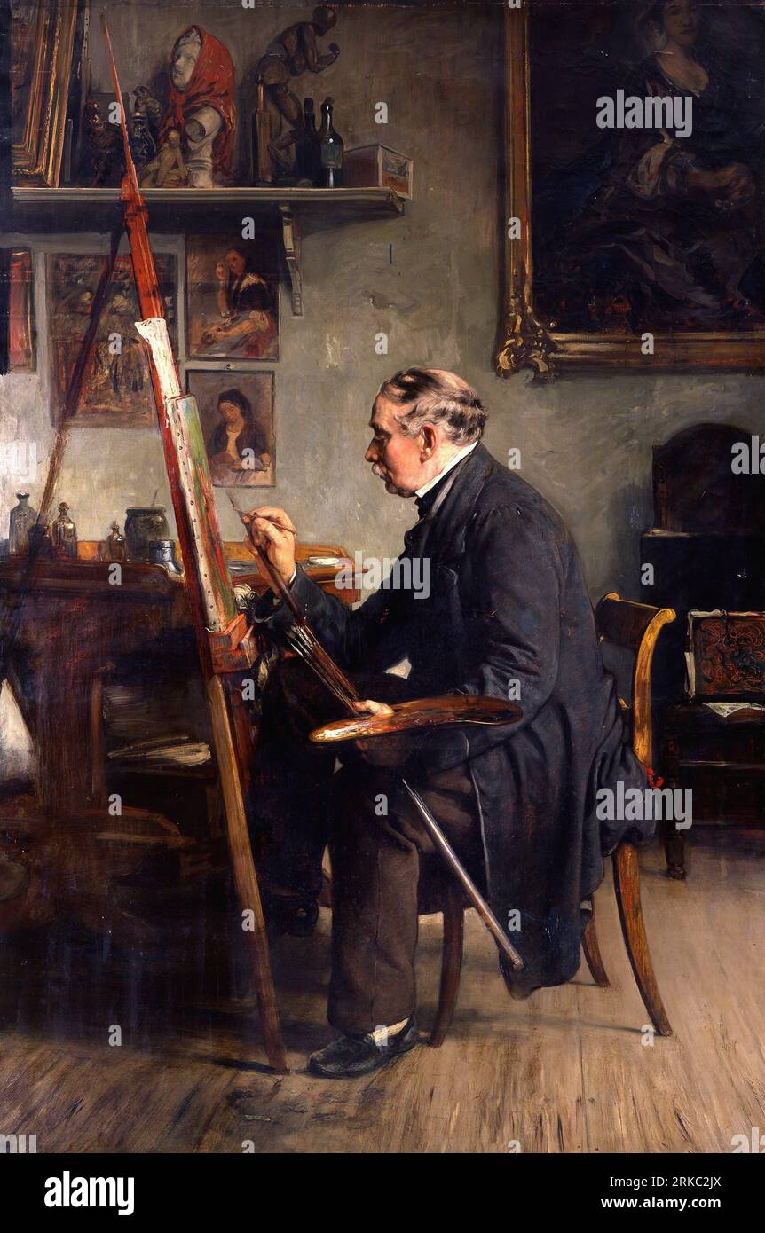 Eduard Meyerheim in seinem Atelier circa 1877 by Paul Friedrich ...