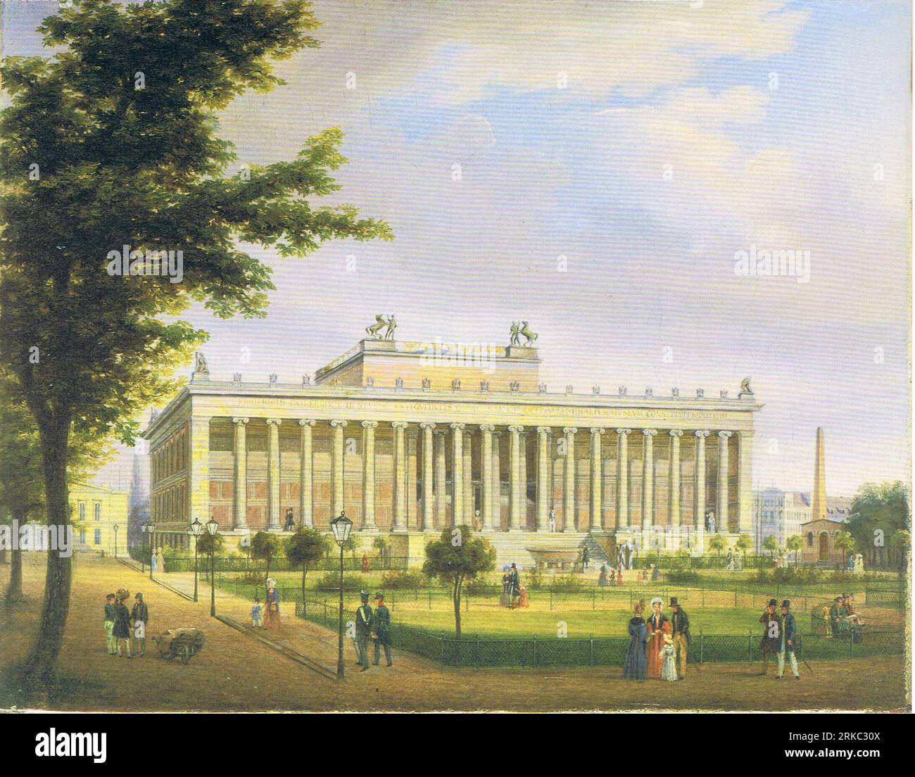 The old museum in Berlin 1836 by Carl Daniel Freydanck Stock Photo - Alamy