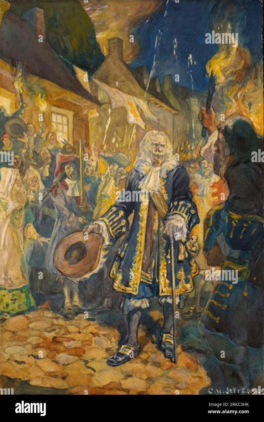 Reception of Count de Frontenac during his return to Quebec in October ...