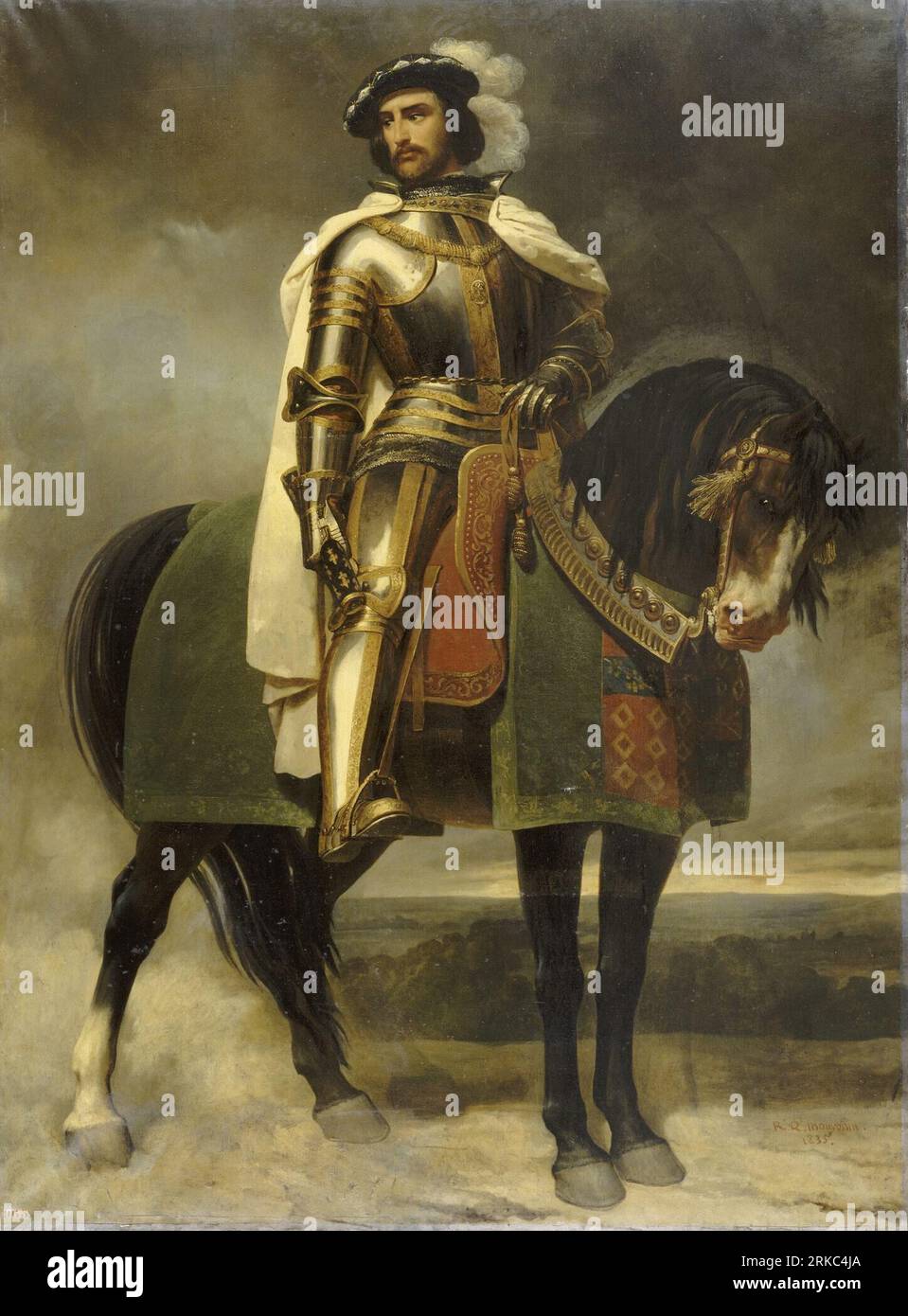 Pierre de Rohan, seigneur de Gye 1835 by Raymond Monvoisin Stock Photo ...