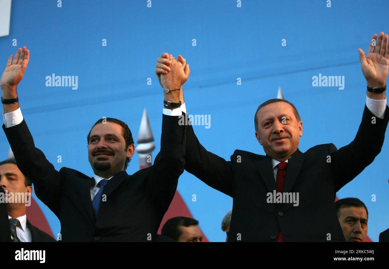 Lebanon turkey erdogan visit hi-res stock photography and images - Alamy