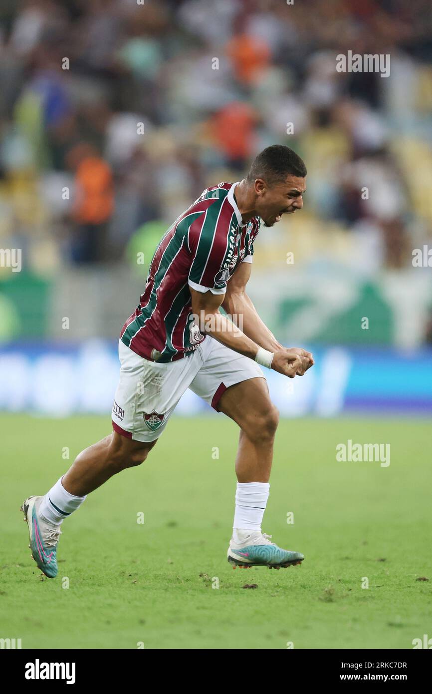 Rio de Janeiro, Brazil. 24th Aug, 2023. Andre Trindade of Fluminense ...