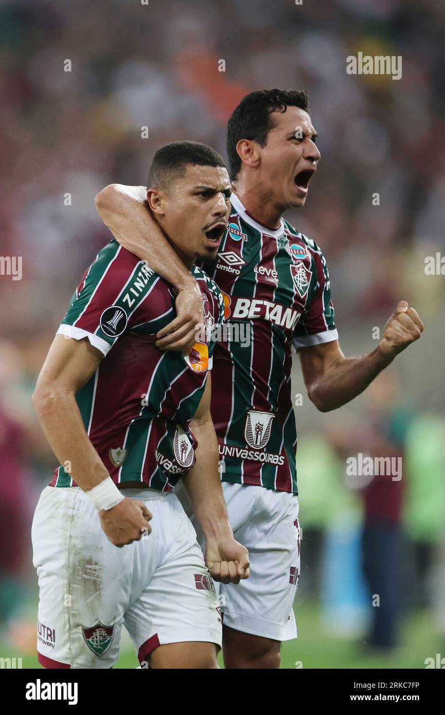Rio de Janeiro, Brazil. 24th Aug, 2023. Andre Trindade of Fluminense ...