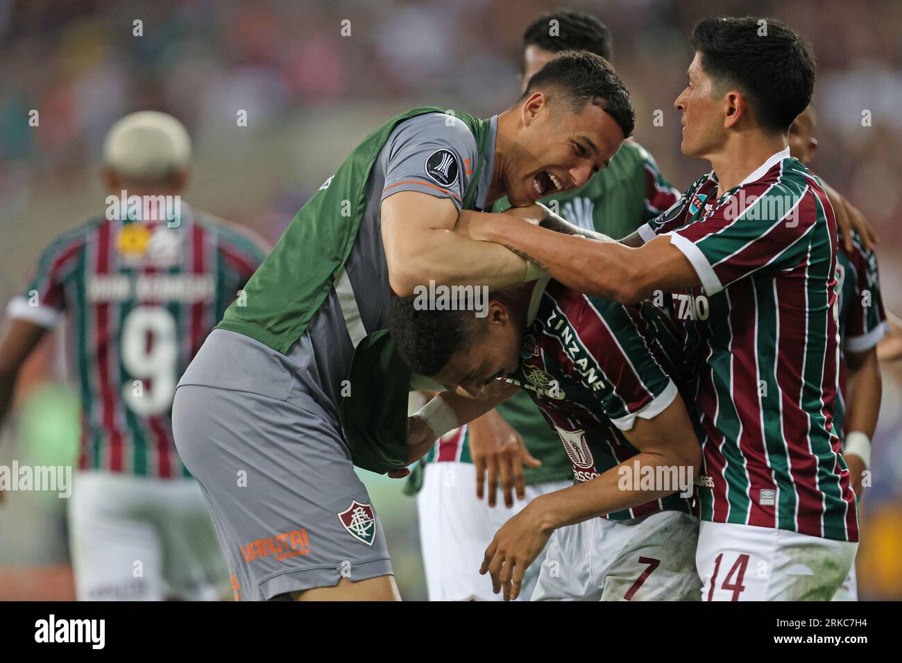 Rio de Janeiro, Brazil. 24th Aug, 2023. Andre Trindade of Fluminense ...
