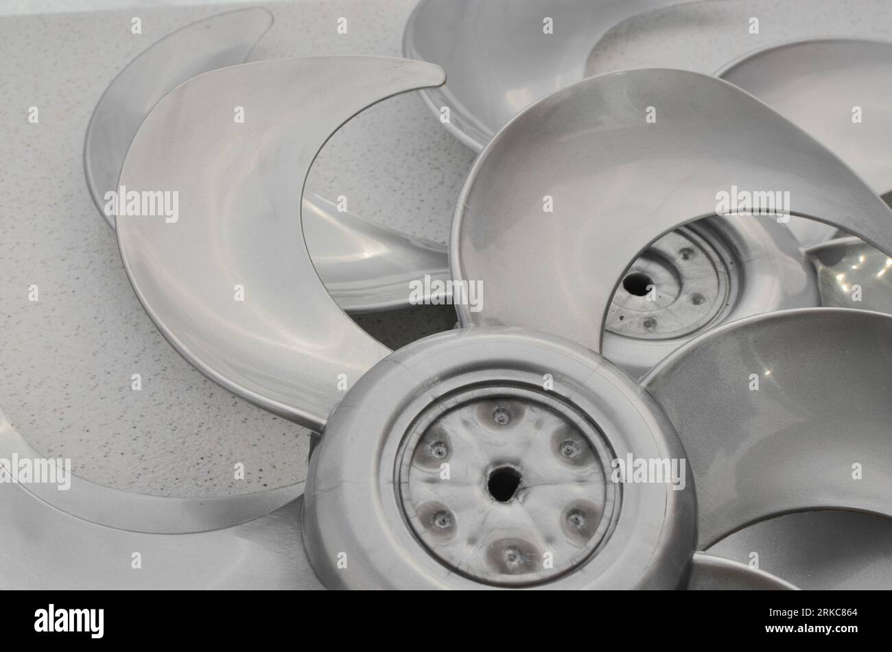 Detail of the fan blades, emphasizing the importance of maintenance and ...