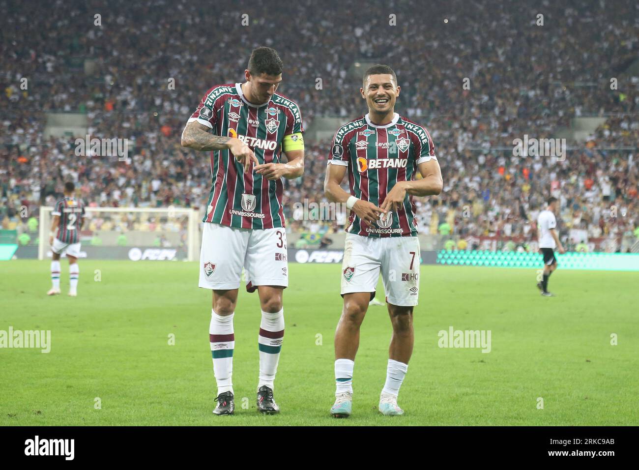 Rio de Janeiro, Brazil. 24th Aug, 2023. Andre Trindade of Fluminense ...